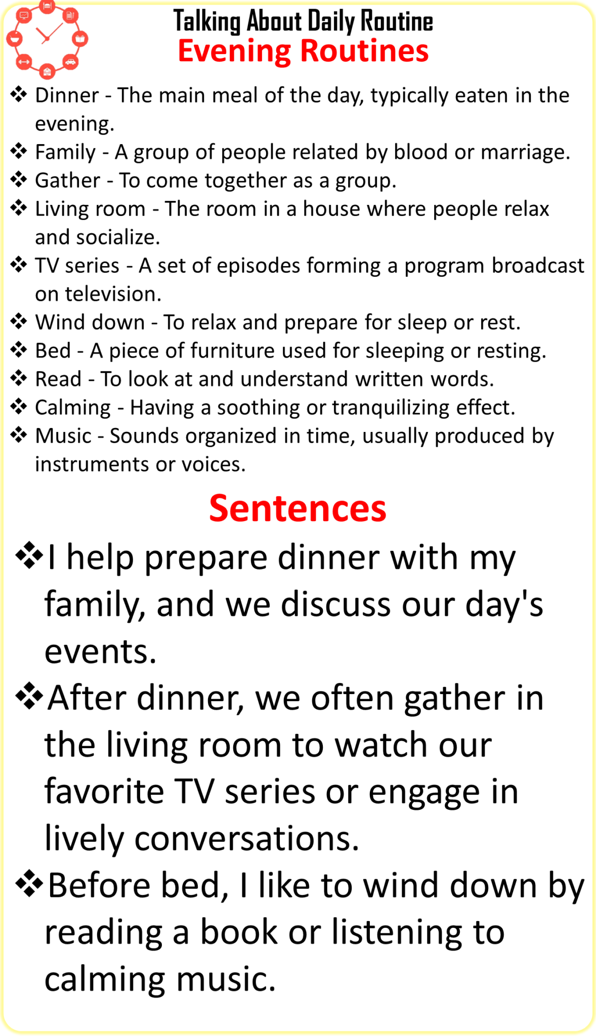 English For Describing Daily Routine PDF - Angrezify
